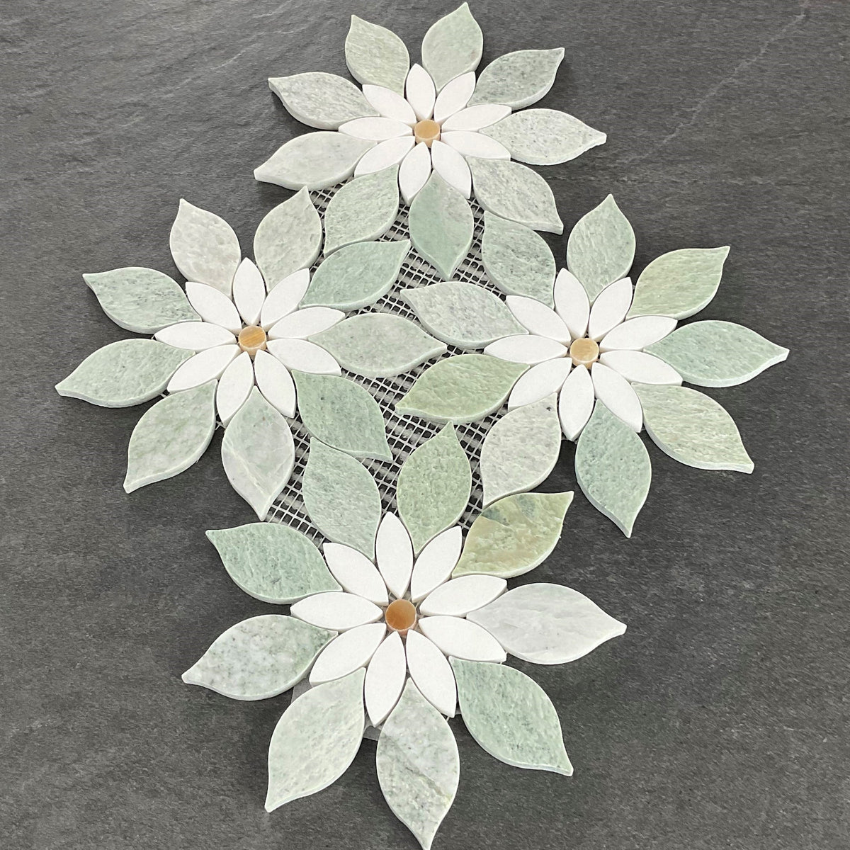 Large Daisy Flower Pattern– Mosaic Studio Inc