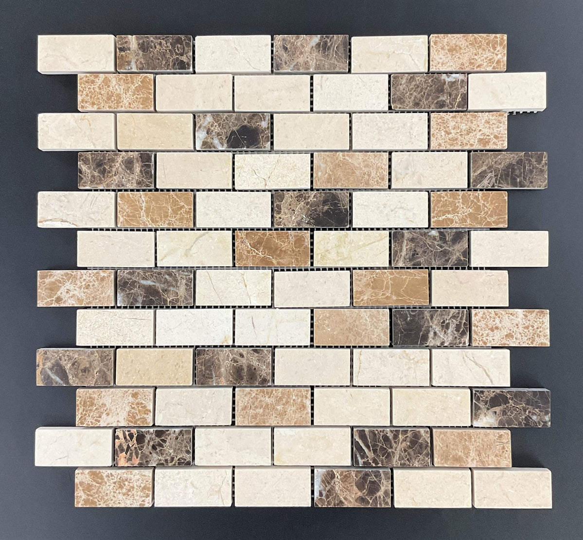 Mix Color 1" x 2" Brick Marble Mosaic Wall & Floor Tile– Mosaic Studio Inc