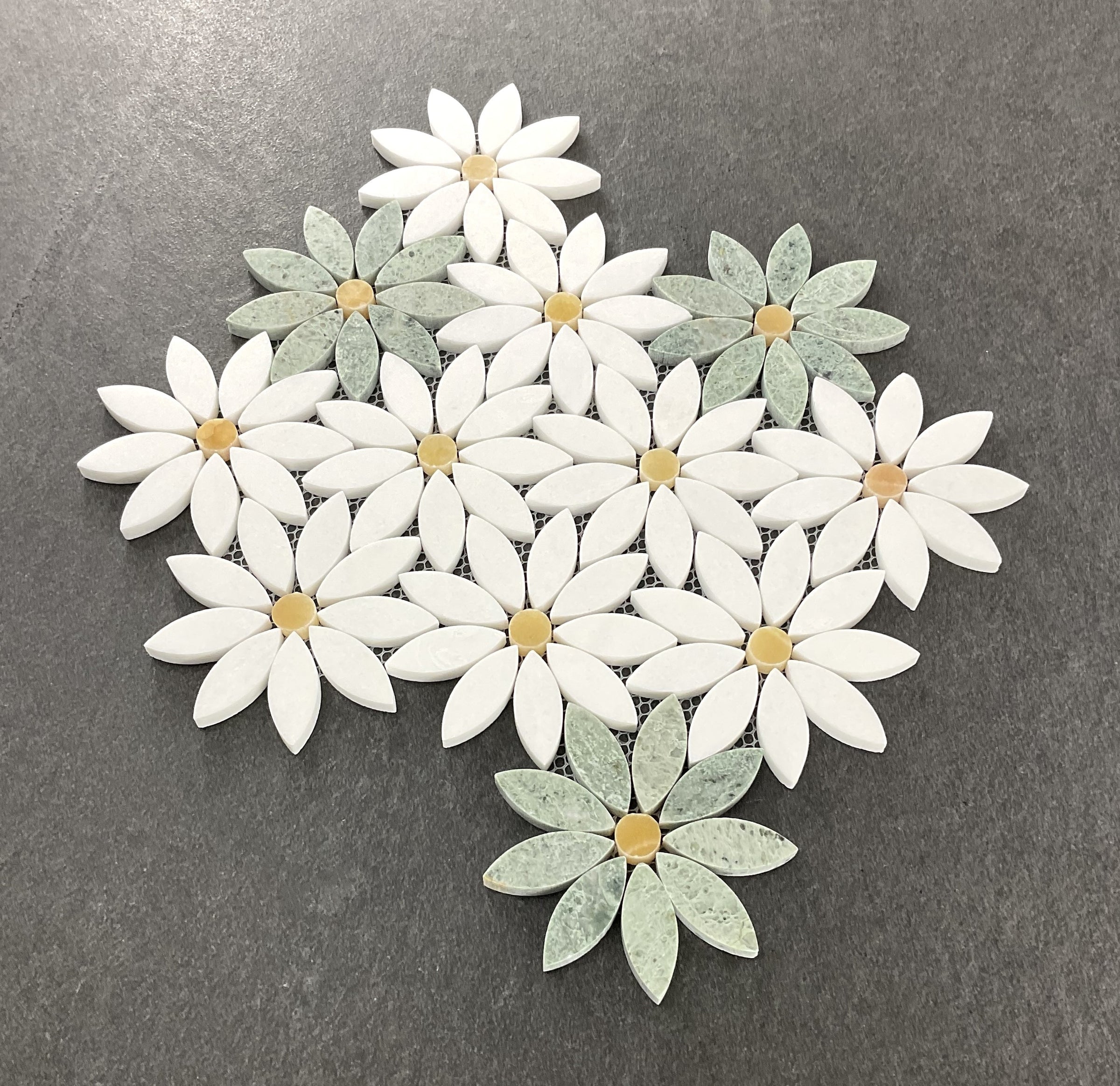 Daisy Marble Pattern– Mosaic Studio Inc