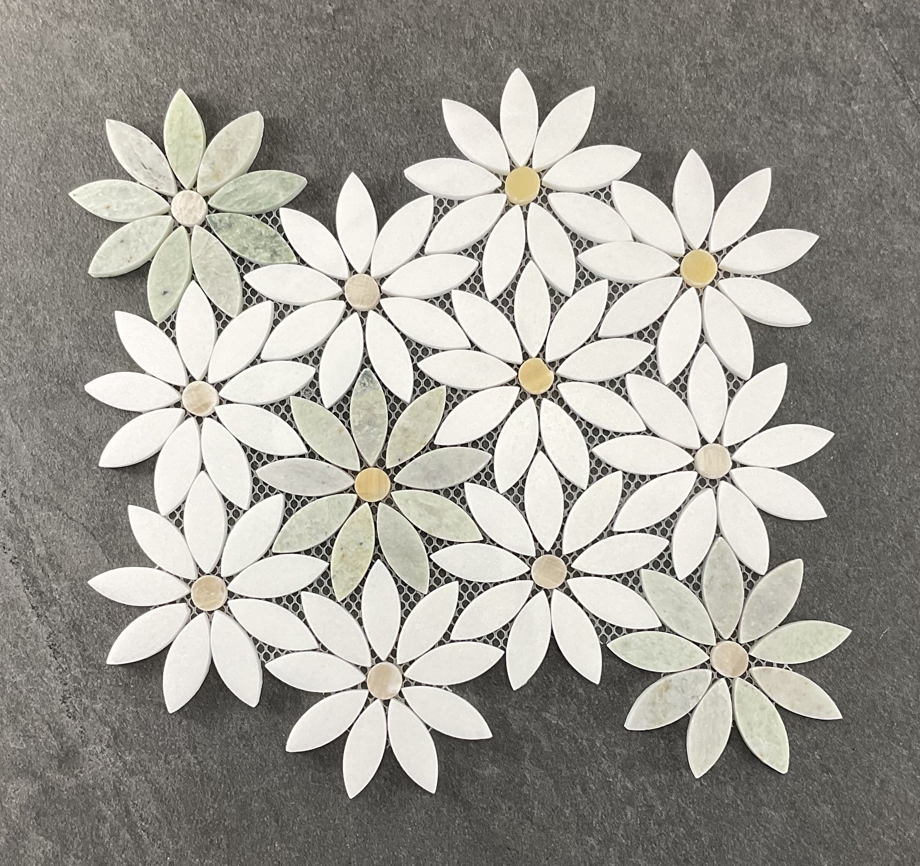Daisy Marble Pattern– Mosaic Studio Inc