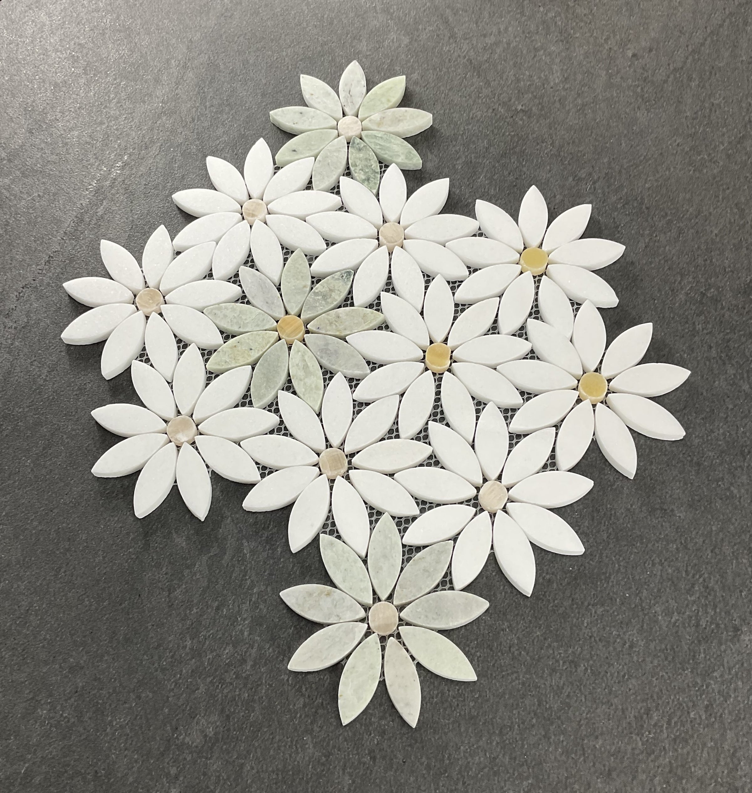 Daisy Marble Pattern– Mosaic Studio Inc