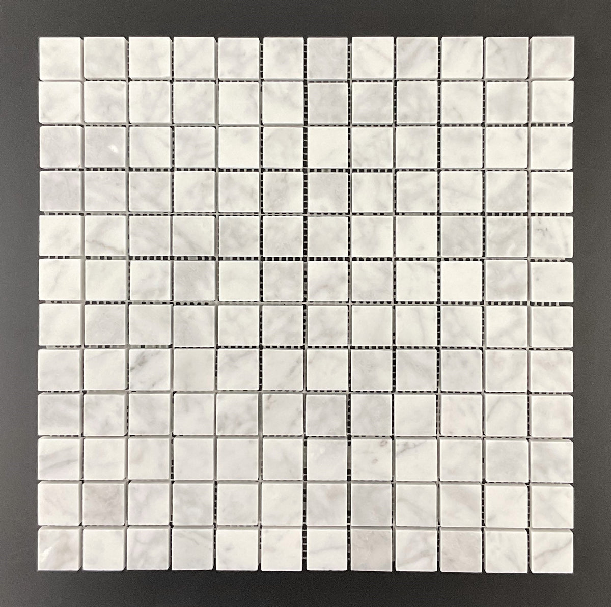 White Carrara 1" x 1" Polished Wall & Floor Mosaic Tiles– Mosaic Studio Inc