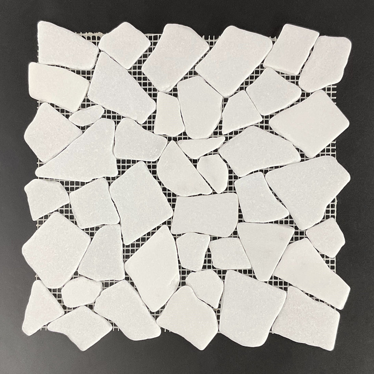 White Marble Pebble Wall and Floor Mosaic Tiles– Mosaic Studio Inc